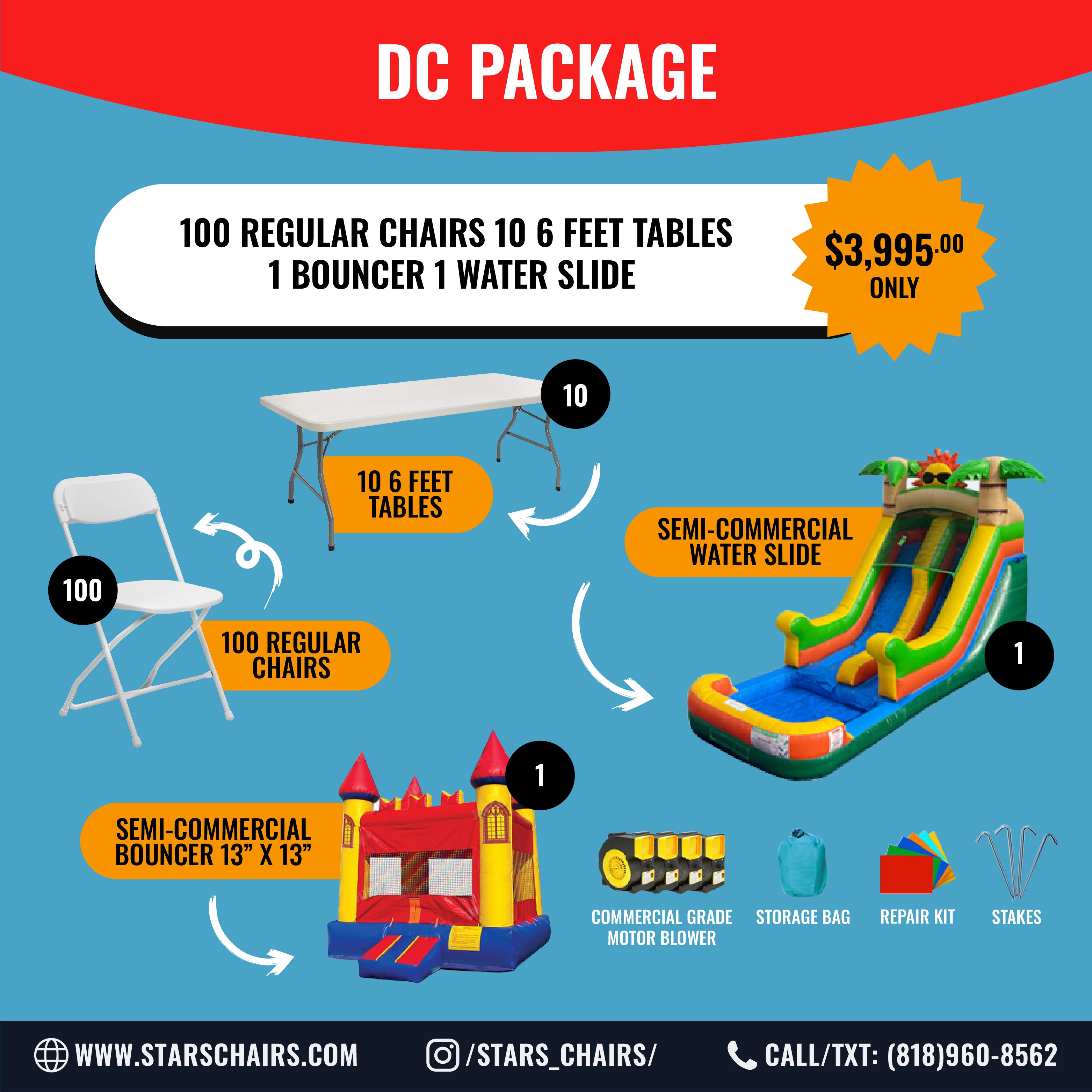 Package Deal DC ON SALE – Stars Chairs